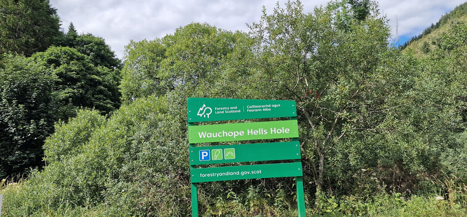 Hells Hole - Click Here - Bonchester Bridge Caravan & Camping Site