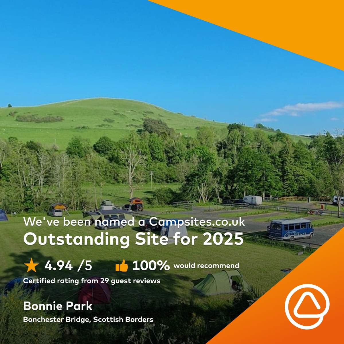 Bonchester Bridge Caravan and Camping Wins Big in 2025! - Bonchester ...